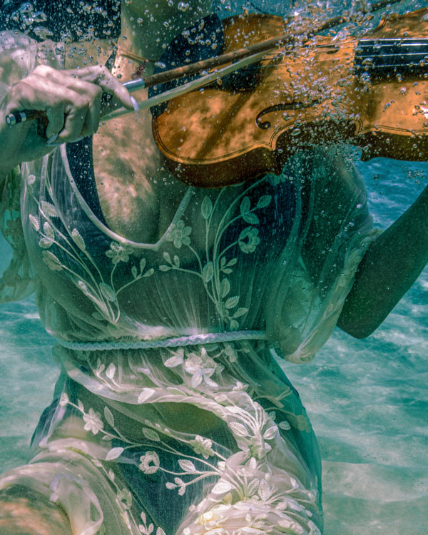 Τhe beach at Principote beach club in Mykonos